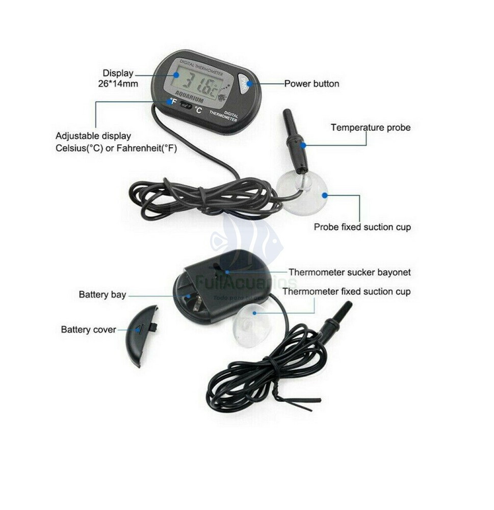 fullacuarios | TERMOMETRO ACUARIO DIGITAL CON SONDA